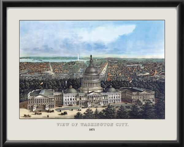 Washington DC 1882 Restored Map | Vintage City Maps