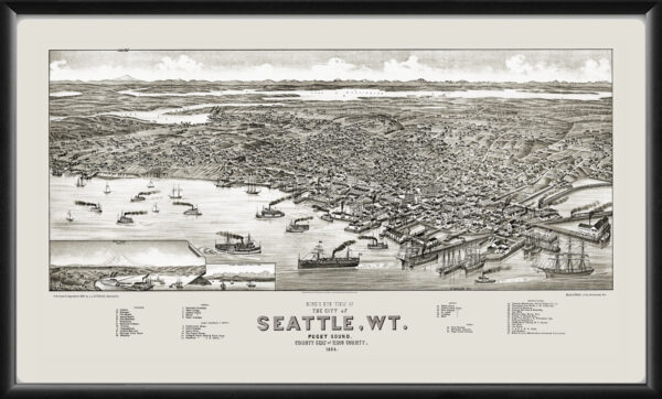 Seattle WA 1909 - Alaska-Yukon-Pacific Exposition Restored Map ...