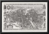 Paris France 1870 Restored Map | Vintage City Maps