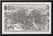 Paris France 1870 Restored Map | Vintage City Maps