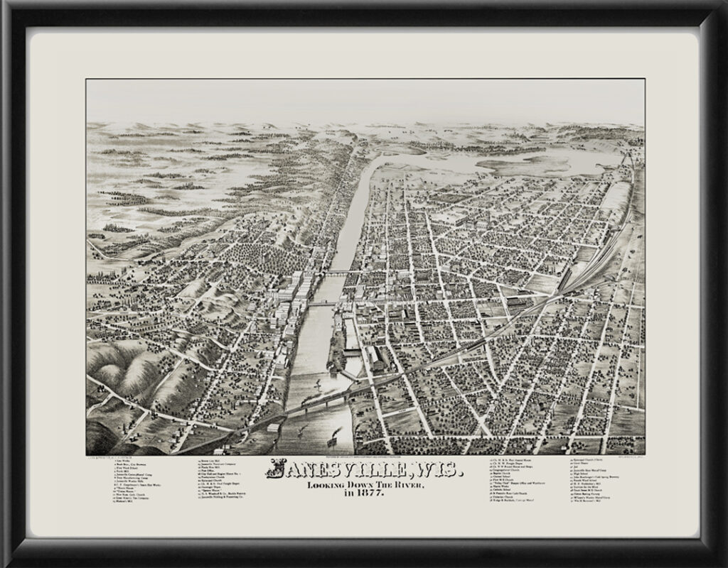Map Of Janesville Wisconsin Area