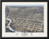 Danville IL 1869 Restored Map | Vintage City Maps