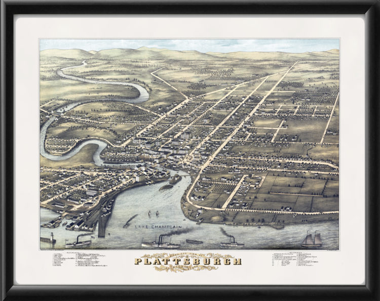 Vintage New York Maps: Restored Old Maps of New York Cities & Towns