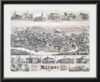 Restored bird's eye view of Medway, MA., 1887 - Vintage City Maps