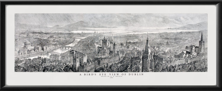 Dublin Ireland 1782 Restored Map | Vintage City Maps