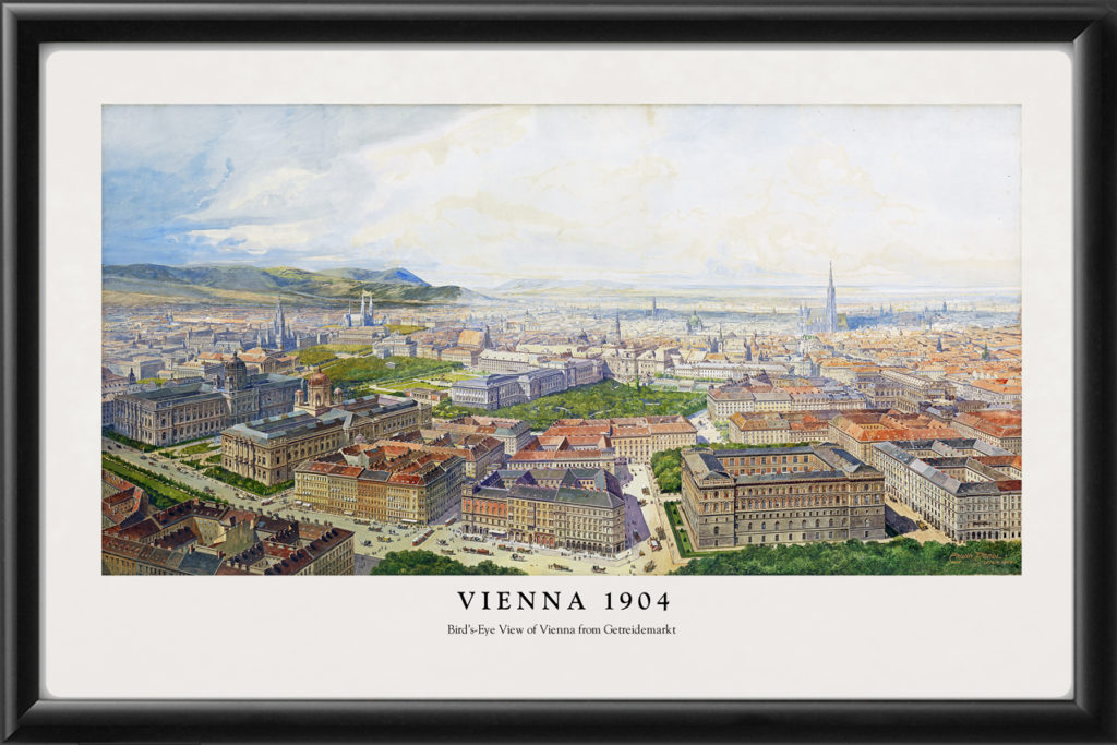 Vienna Austria 1904 Restored Map | Vintage City Maps
