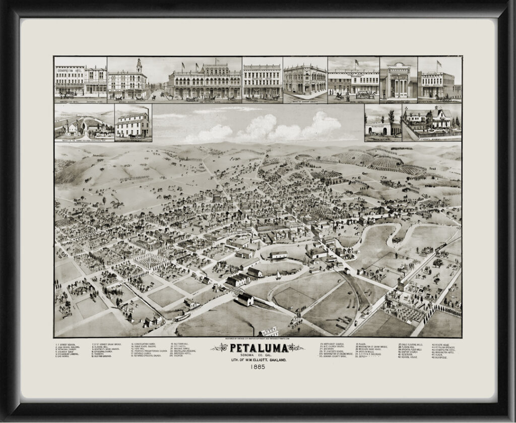City Of Petaluma Ca Map