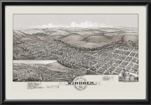 Windber PA 1900 Restored Map | Vintage City Maps