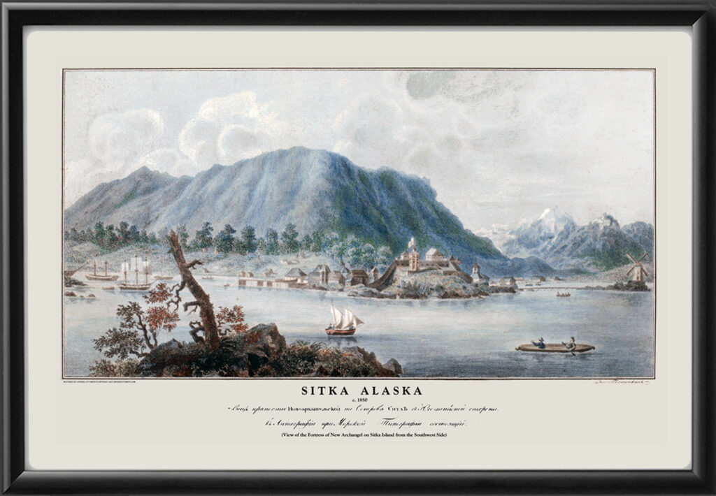 Old Map Of Sitka Alaska Sitka National Historical Park Alaska | Park