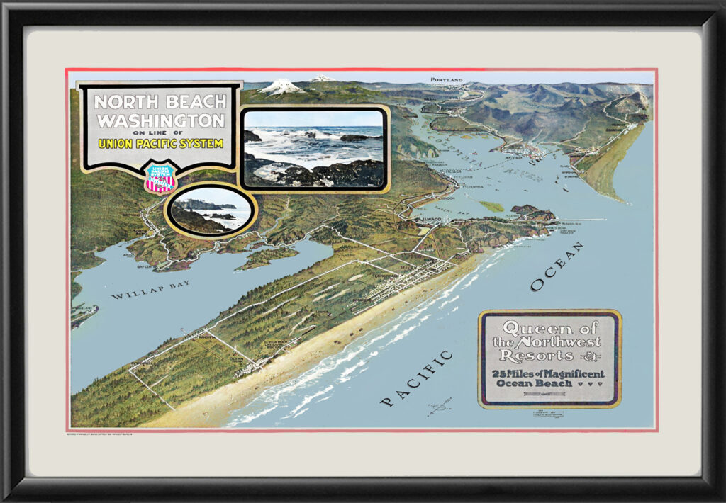North Beach WA 1918 Restored Map | Vintage City Maps