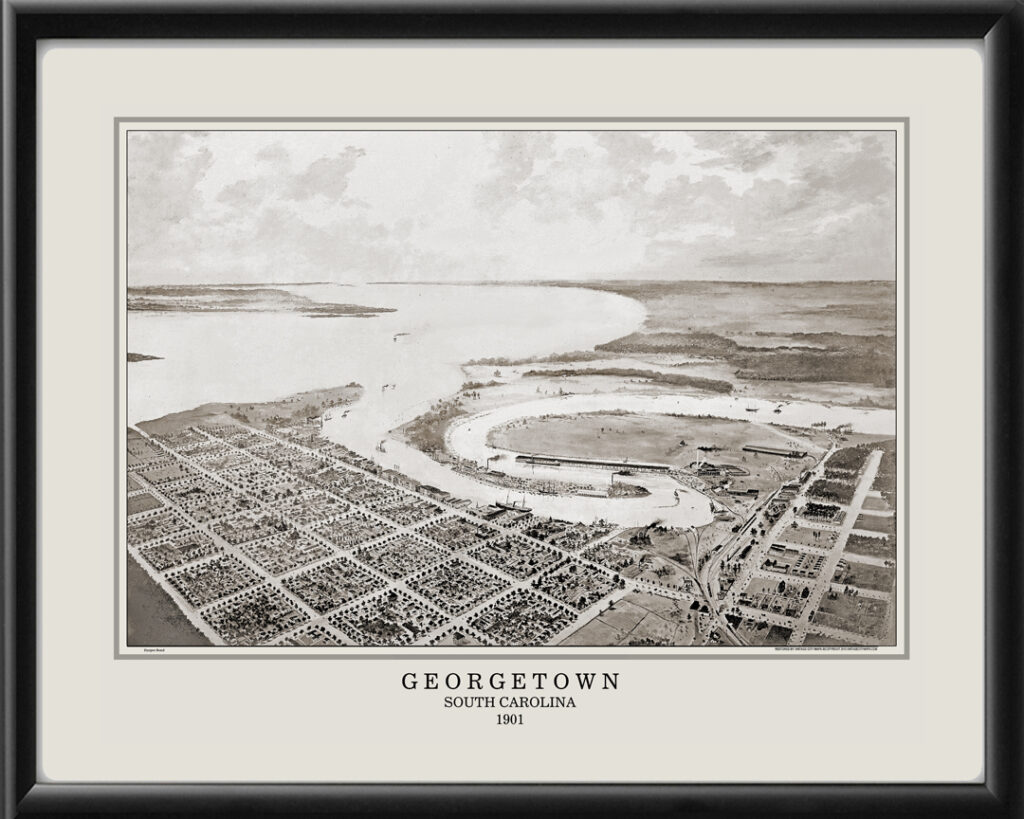 Georgetown SC 1901 Restored Map | Vintage City Maps