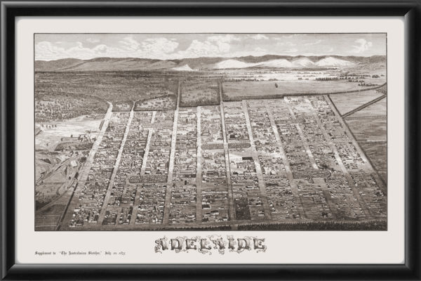 Melbourne Australia 1882 Restored Map | Vintage City Maps