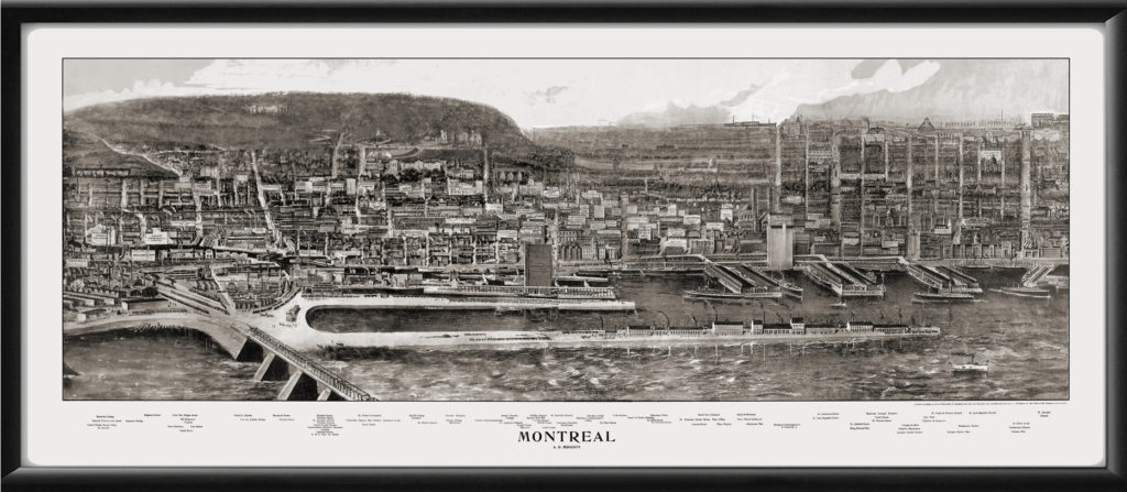 Montreal Canada 1906 Restored Map | Vintage City Maps