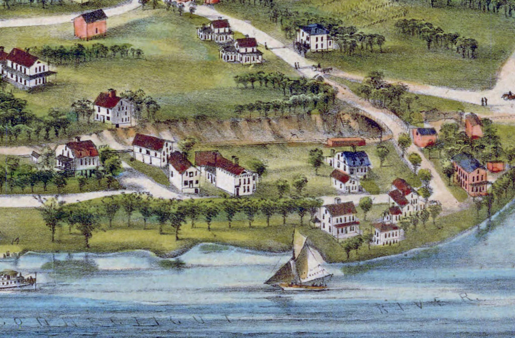 Higganum CT 1881 (Color) Restored Map | Vintage City Maps