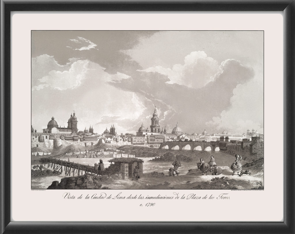 Lima Peru 1790 Restored Map | Vintage City Maps