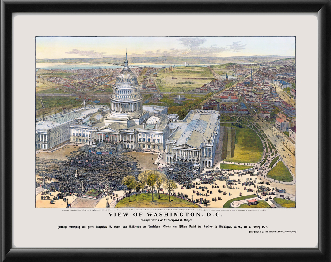 Washington DC 1865 Restored Map | Vintage City Maps