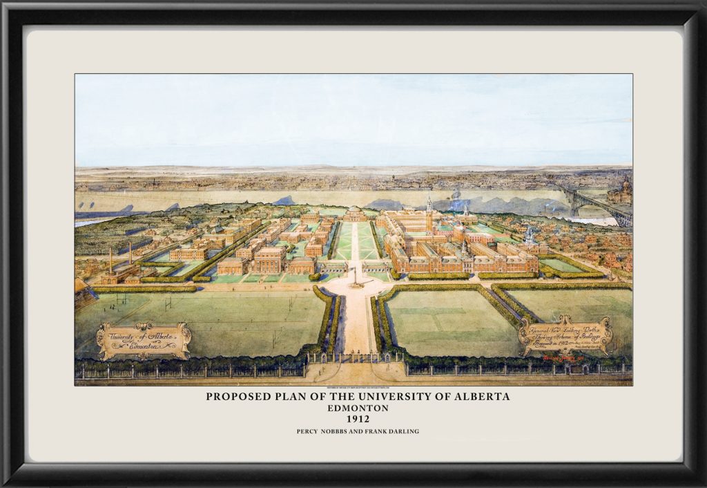 University of Alberta 1912 Restored Map | Vintage City Maps