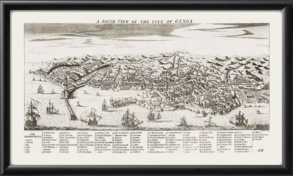Pisa Italy 1660 Restored Map | Vintage City Maps