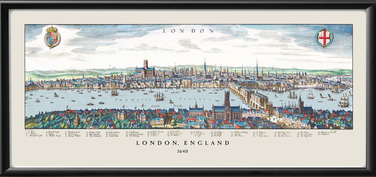 London England 1802 Restored View | Vintage City Maps