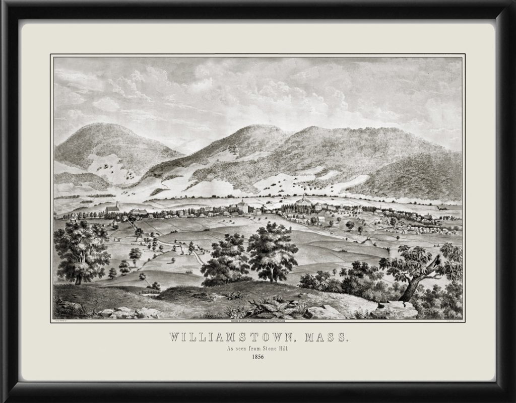 Williamstown MA 1856 Restored Map | Vintage City Maps