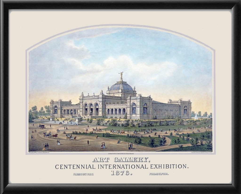 Philadelphia PA 1876 - Centennial Exhibition Art Gallery Building ...