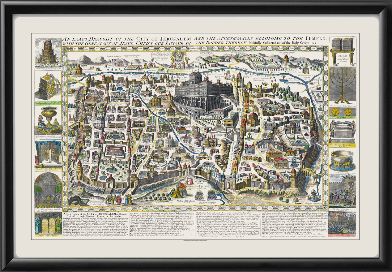 City Of Jerusalem Israel Map Old City Of Jerusalem Map By Carta