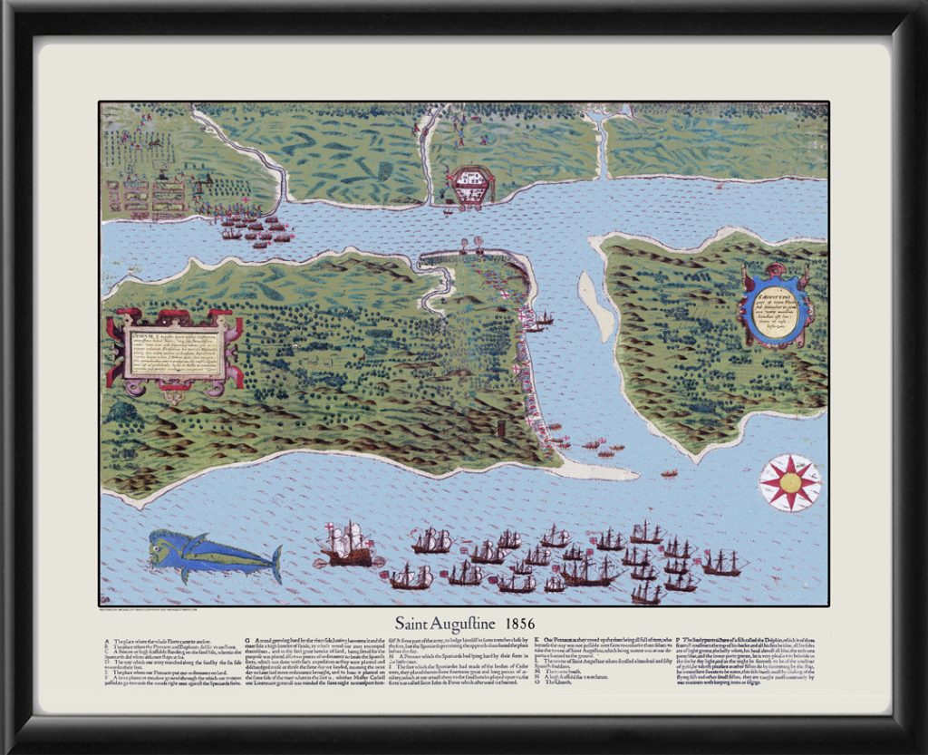 Mapa De Augustine, Florida