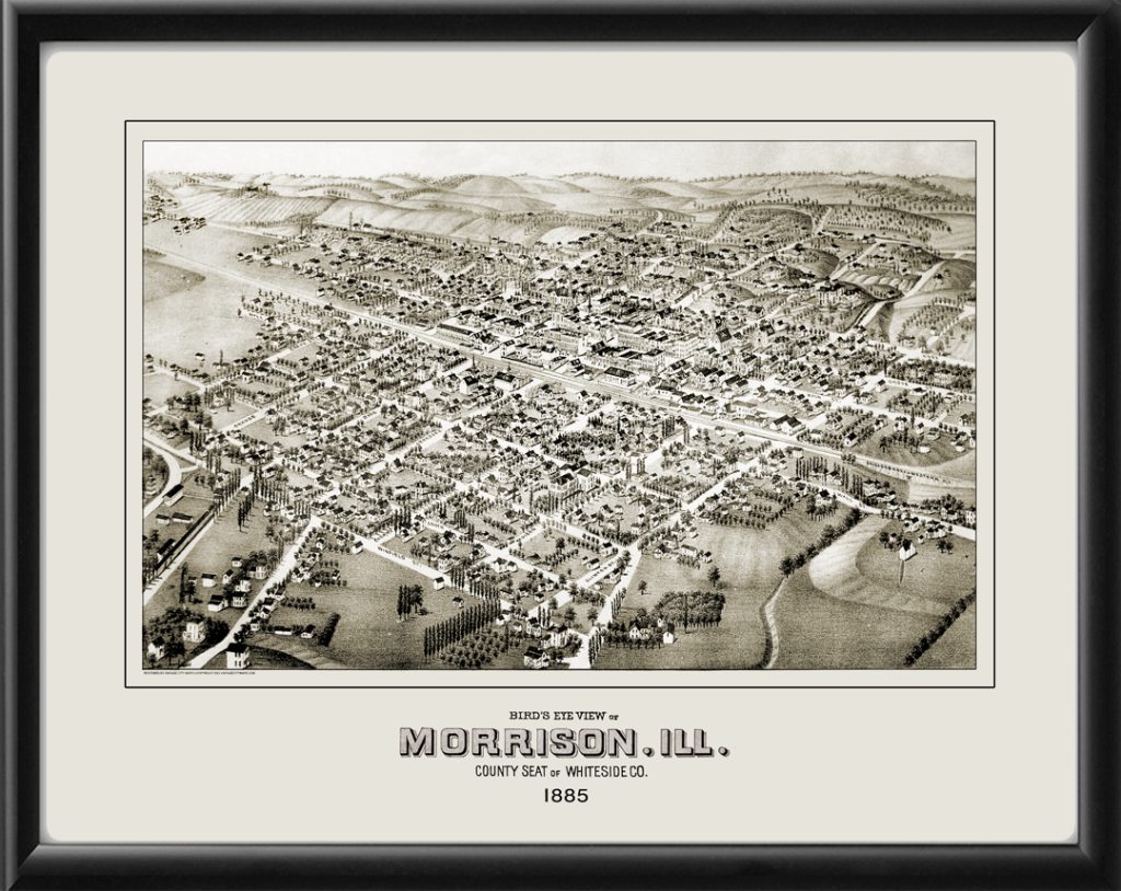 Morrison IL 1885 Restored Map | Vintage City Maps