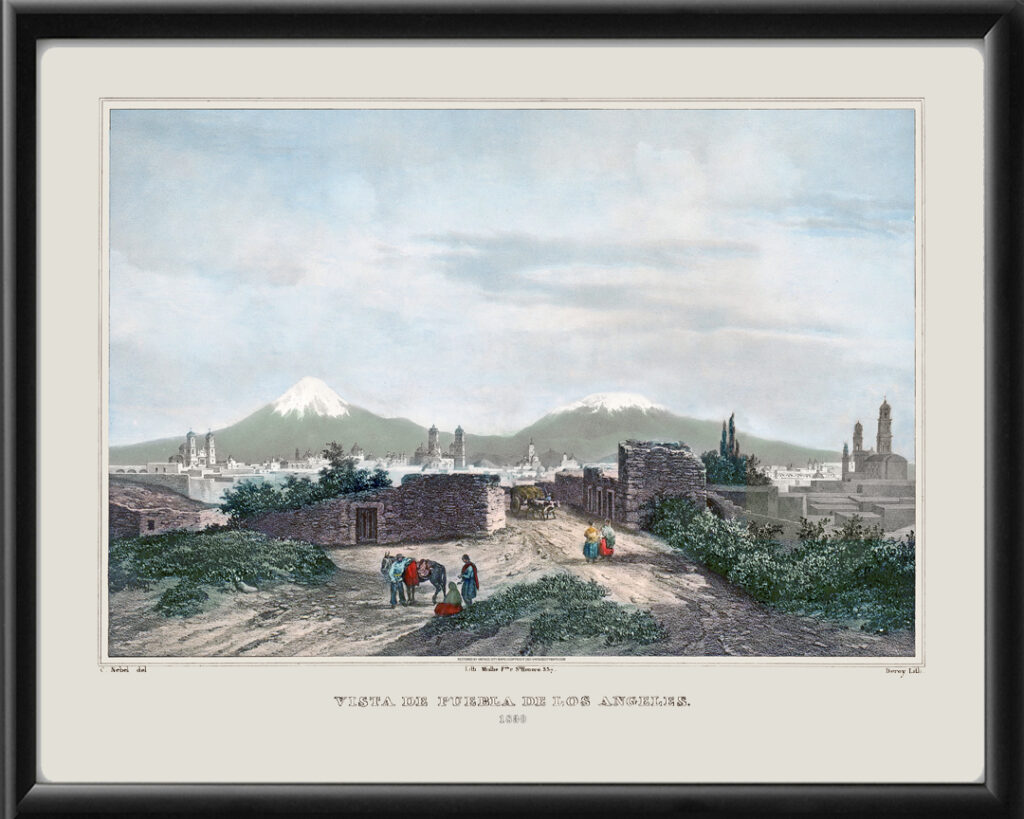 Los Angeles CA 1830 - Vintage City Maps, Restored City Maps