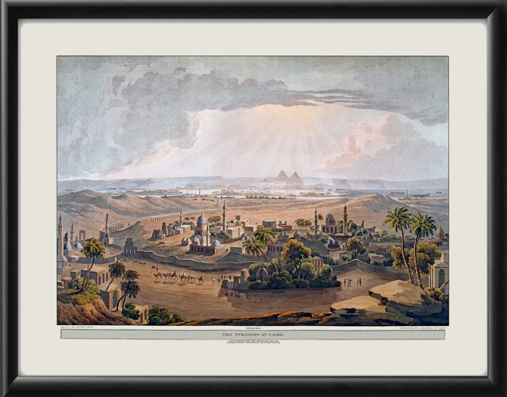 Cairo Egypt 1809 Restored Map | Vintage City Maps