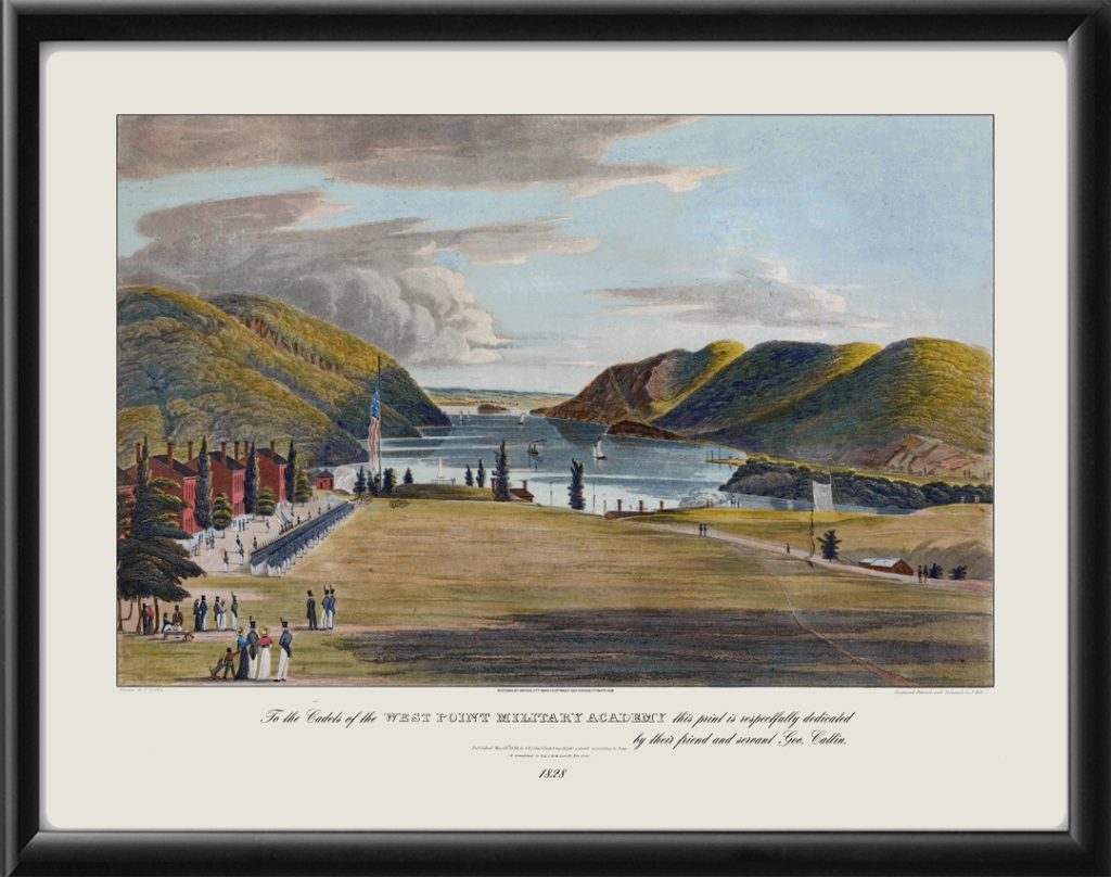 West Point NY 1828 Restored Map | Vintage City Maps