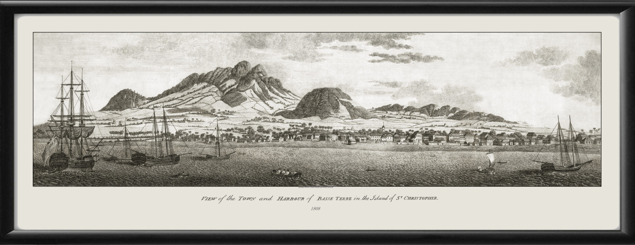 Vintage Saint Kitts & Nevis Maps: Restored Old Maps of Saint Kitts ...