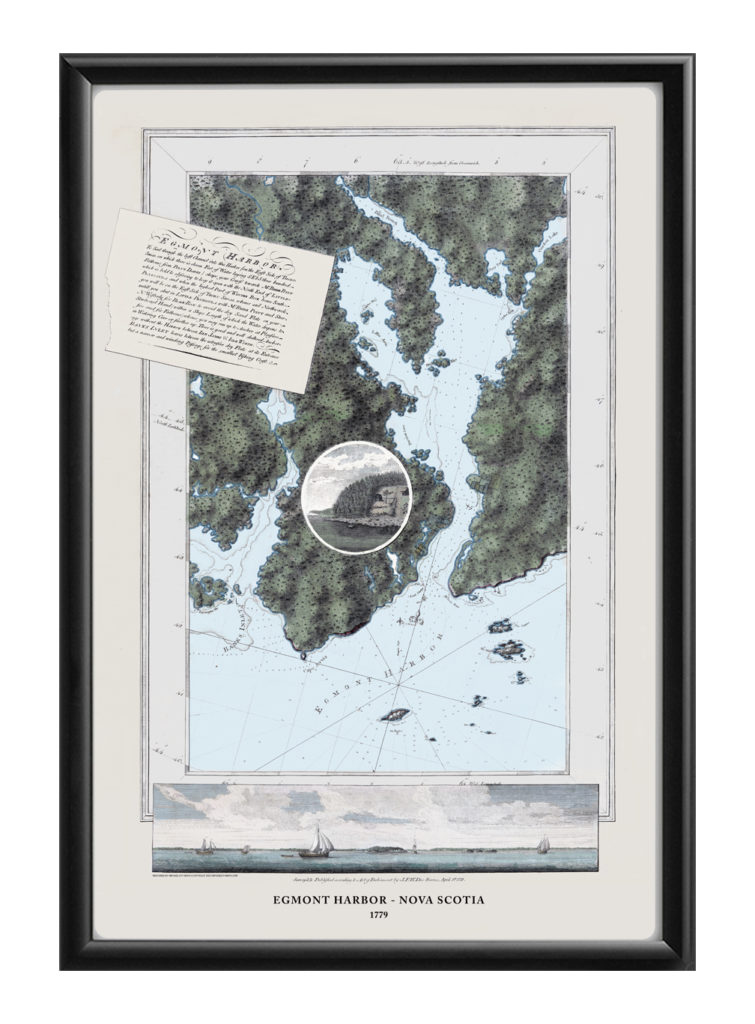 Egmont Harbour Nova Scotia 1779 - Vintage City Maps