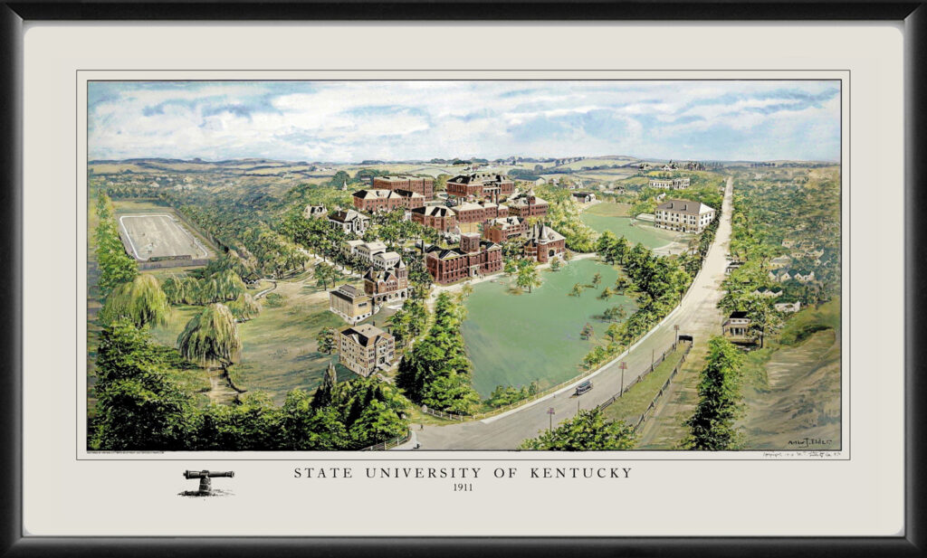 University of Kentucky 1911 - Vintage City Maps - Restored Views