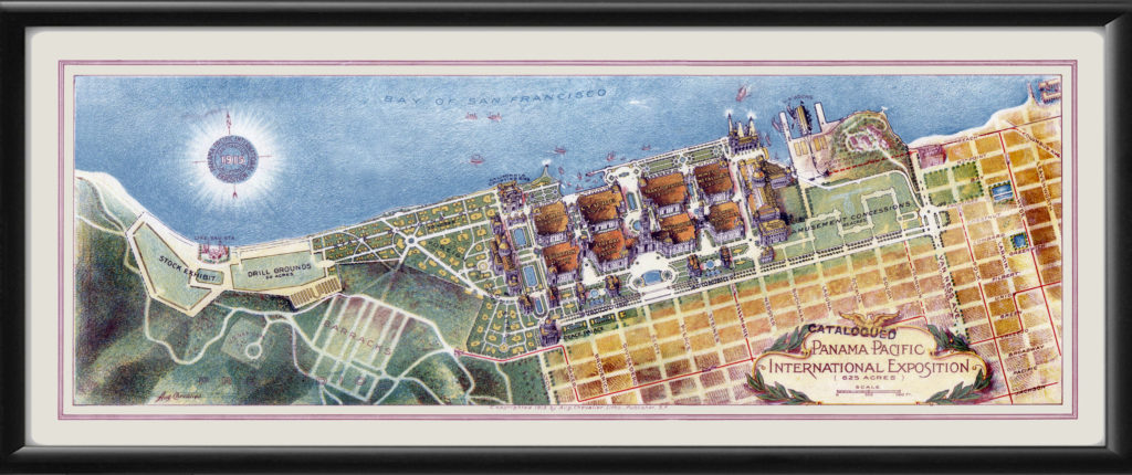 Panama Pacific International Exposition 1912 - Vintage City Maps