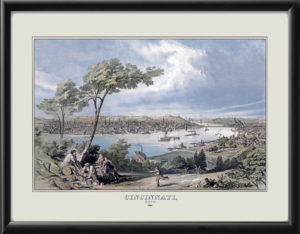 Cincinnati OH 1868 Restored Map | Vintage City Maps