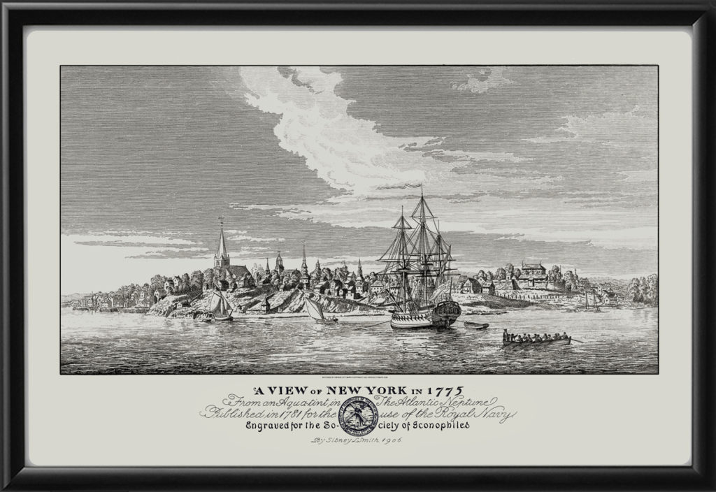 New York City NY 1775 Restored Map | Vintage City Maps