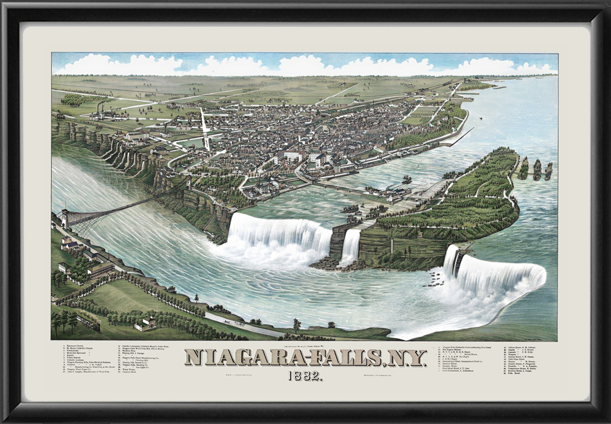 Printable Map Niagara Falls Aerial Park Map Niagara Falls State Park