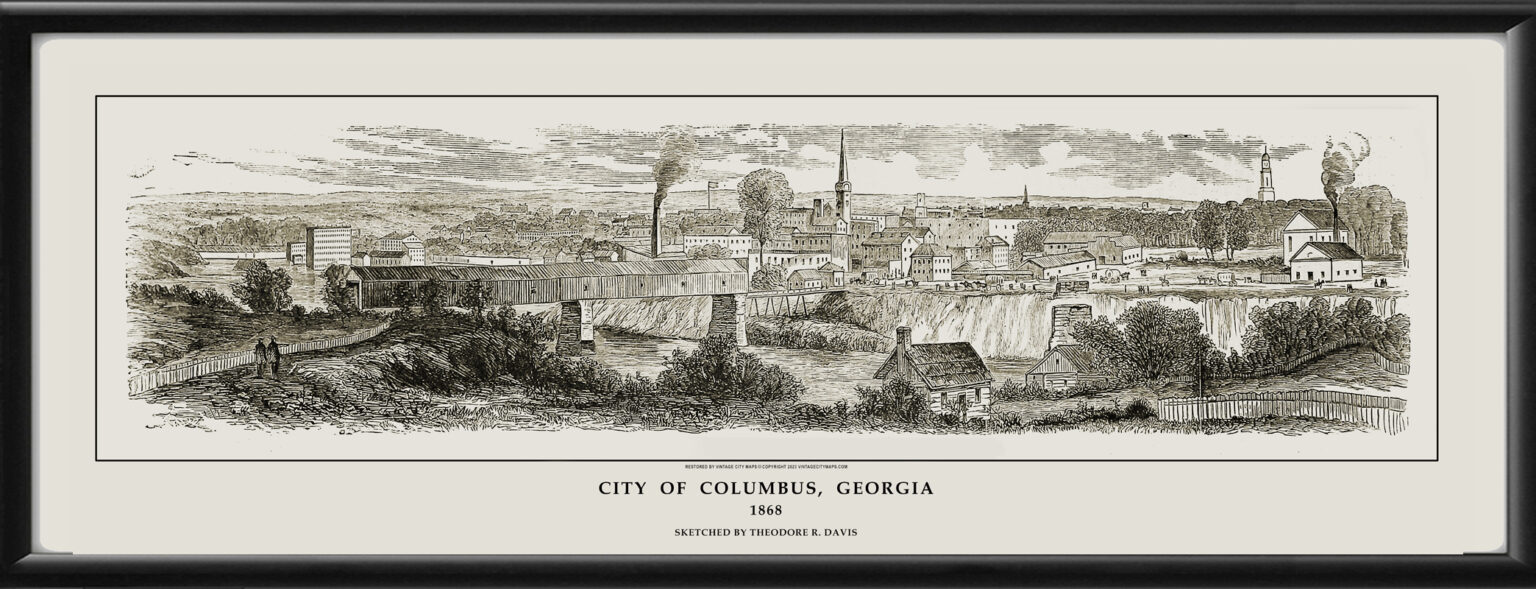 Vintage Georgia Maps: Restored Old Maps of Georgia Cities & Towns