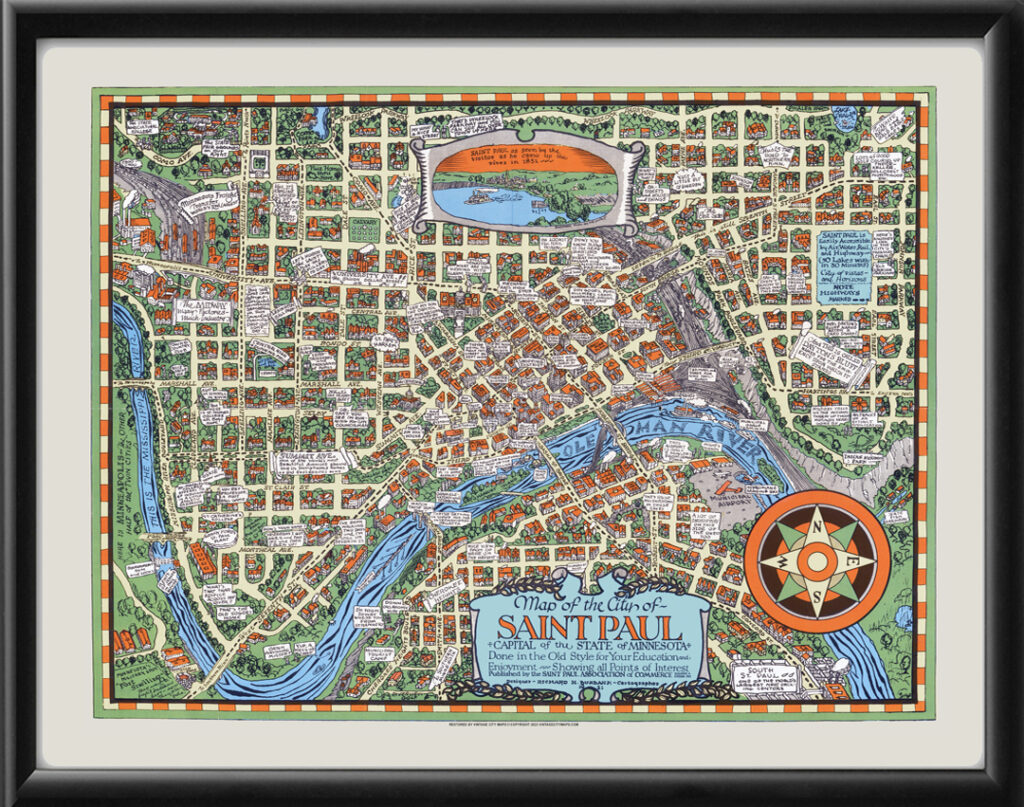 St. Paul MN 1931 | Vintage City Maps - Restored City Views