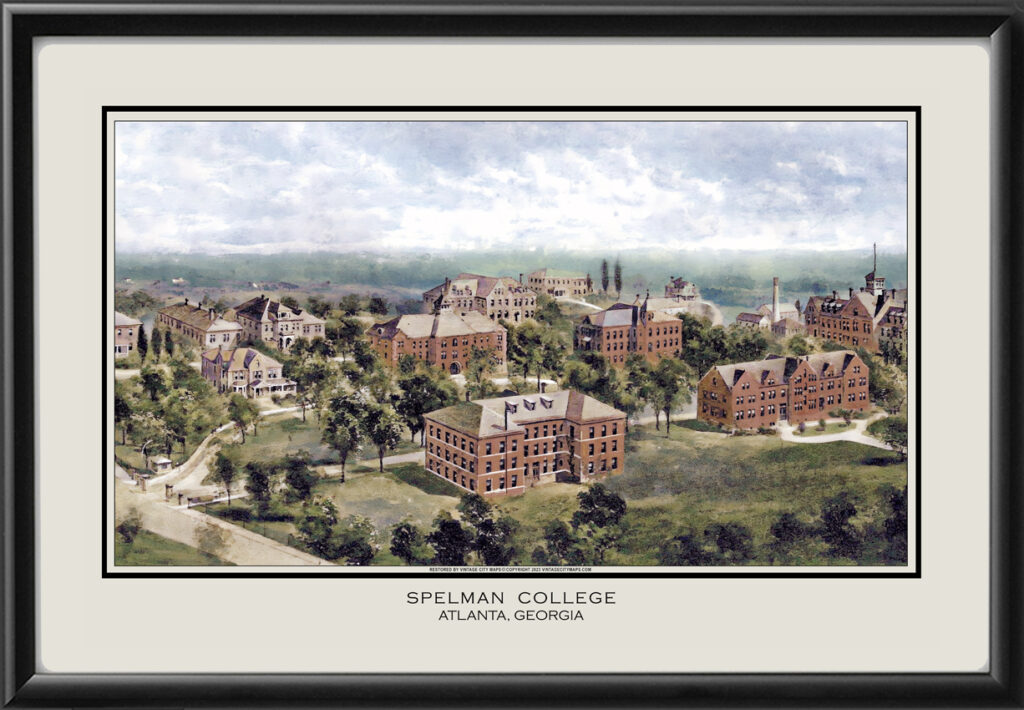 Spelman College - Atlanta GA 1910 Restored Map | Vintage City Maps