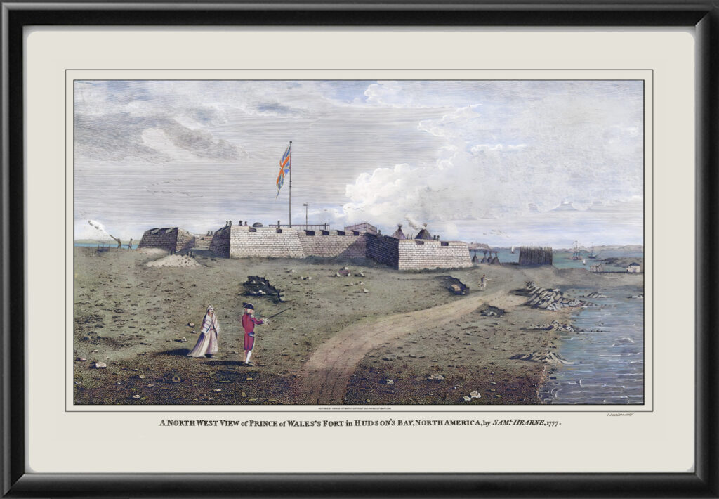 Prince of Wales Fort - Churchill, Manitoba - Vintage City Maps