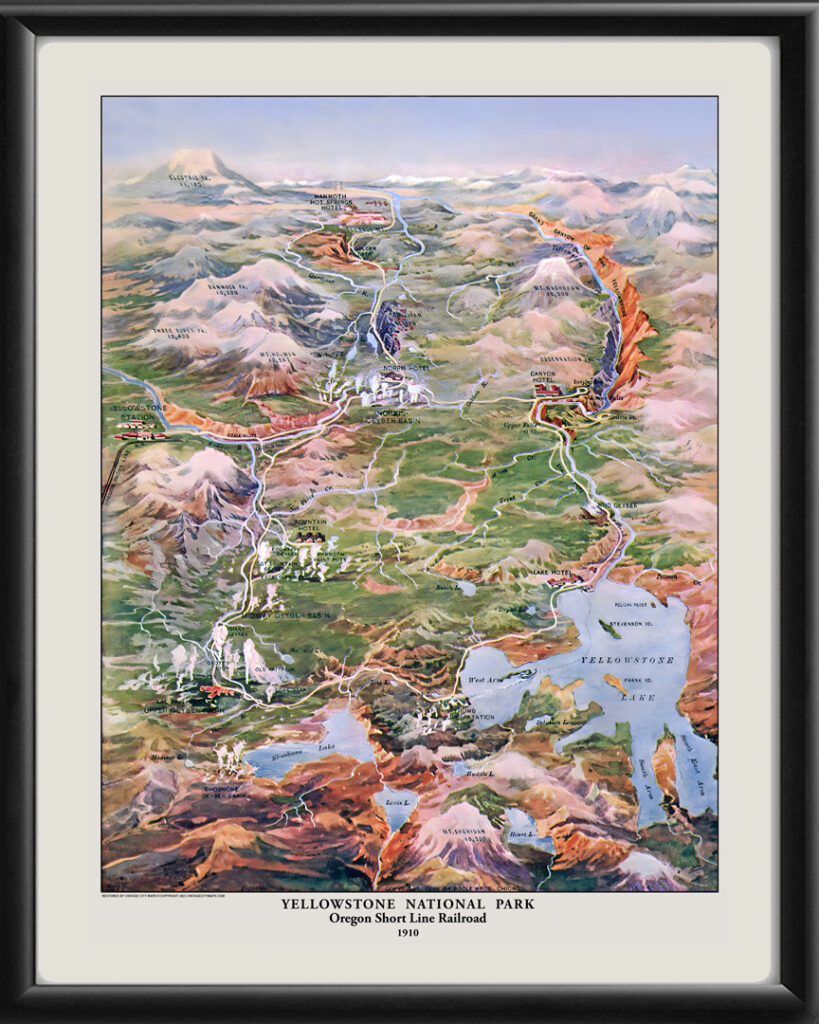 Yellowstone National Park - Oregon Shortline Railroad 1910