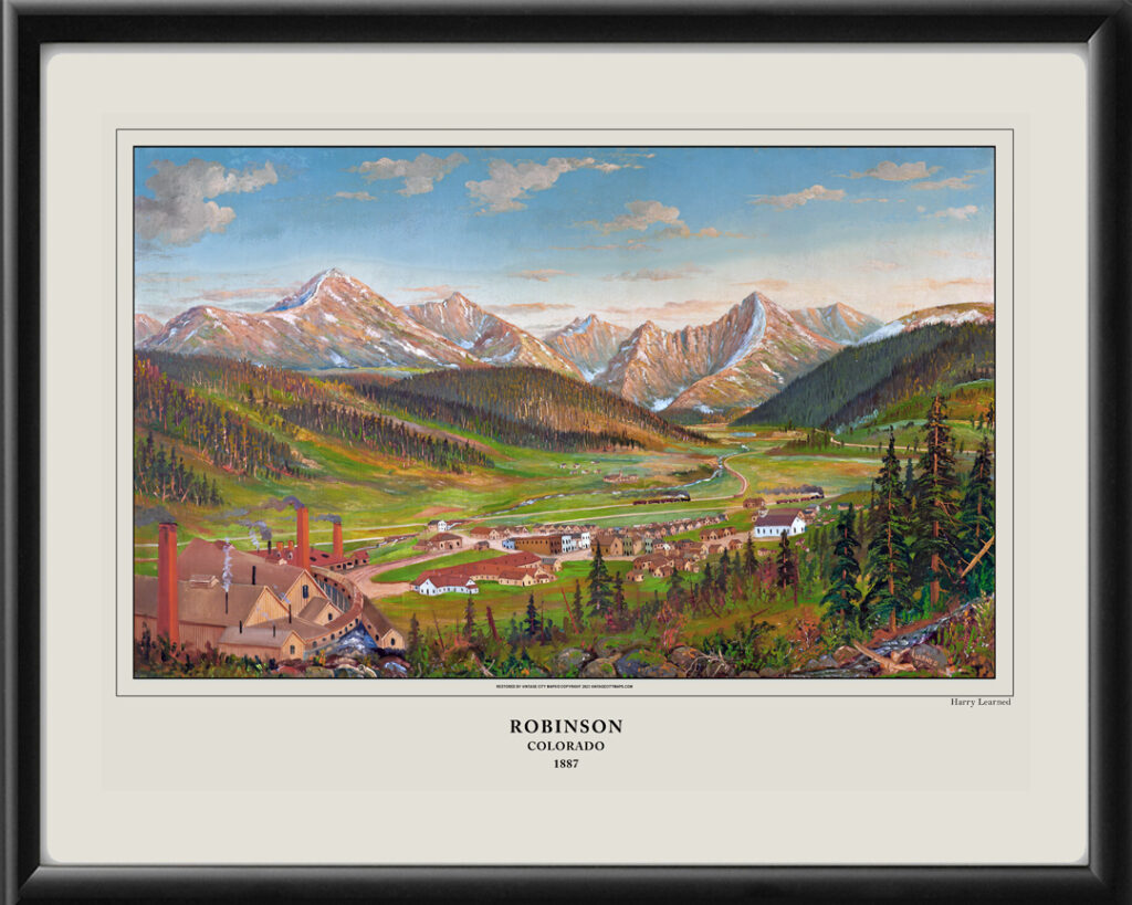 Robinson (Adelaide) CO 1887 | Vintage City Maps - Restored Bird's Eye Views