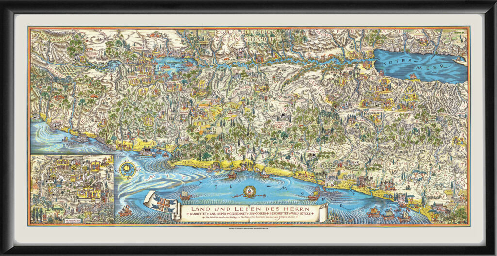 New map of the Land of Promise and the holy city of Jerusalem