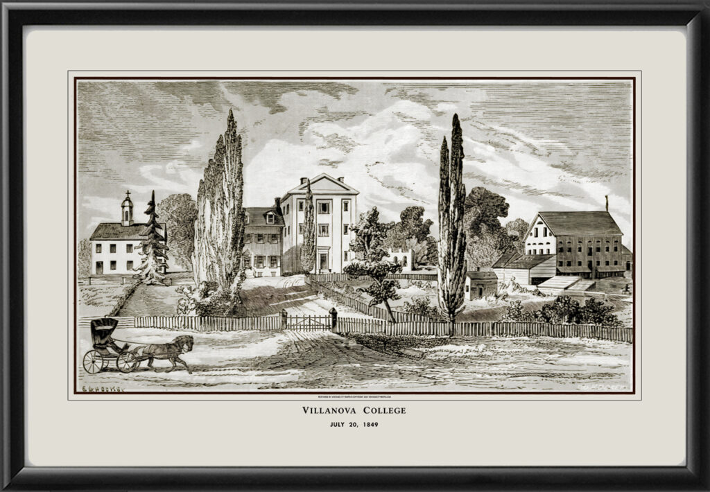 Villanova University 1849 #2 Restored Map | Vintage City Maps