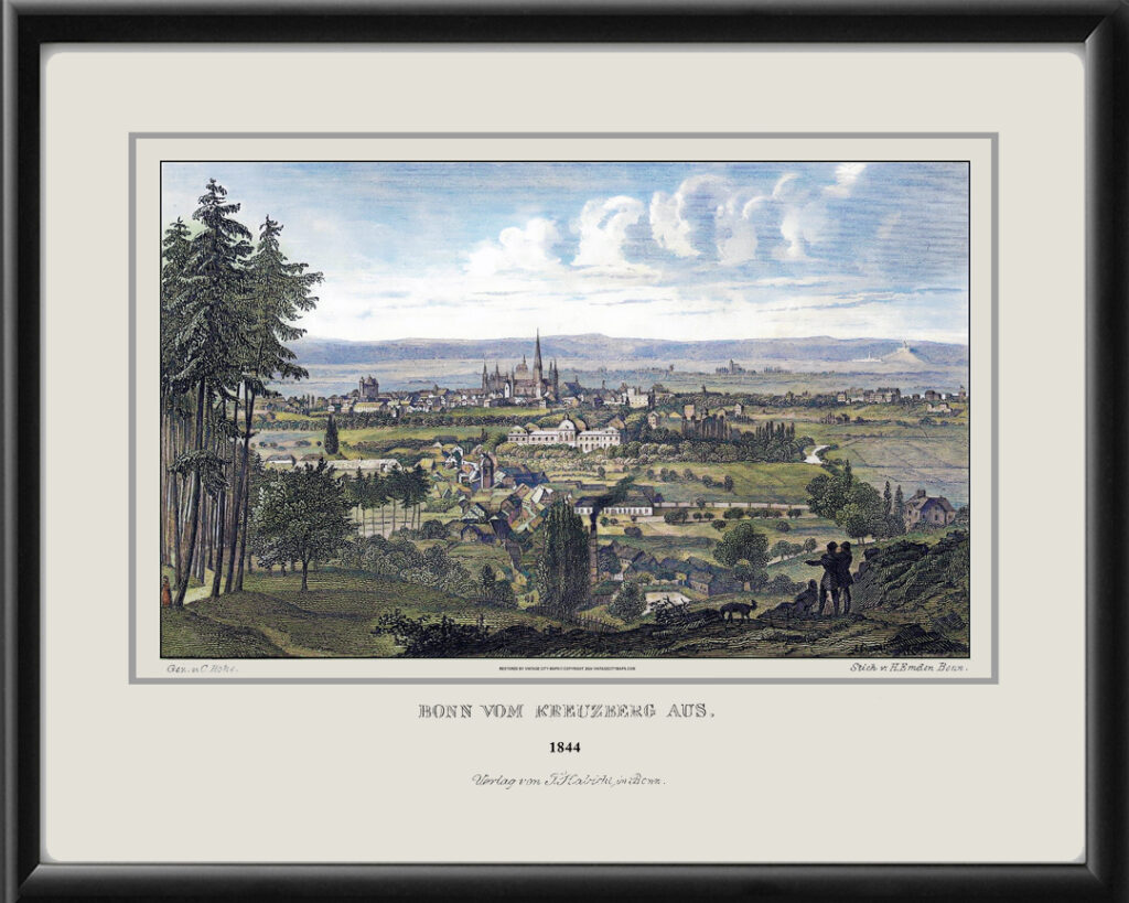 Bonn, Germany from Kreuzberg, 1844