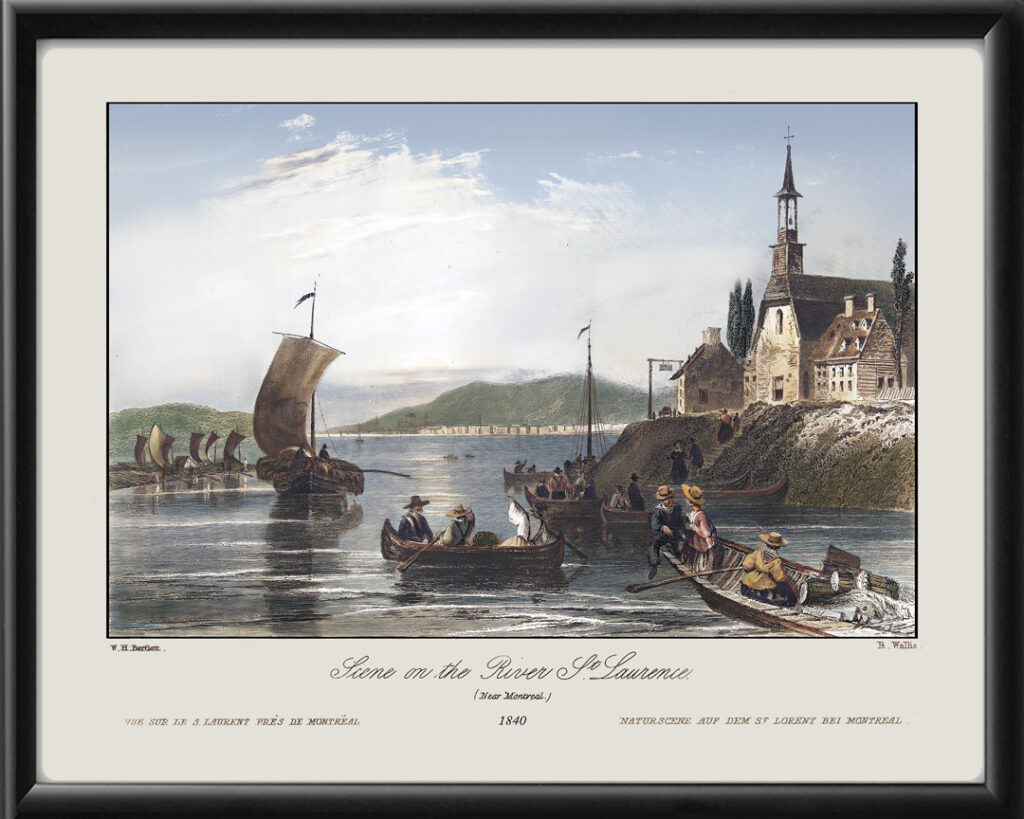 St. Lawrence River, Longue-Pointe, Quebec 1840