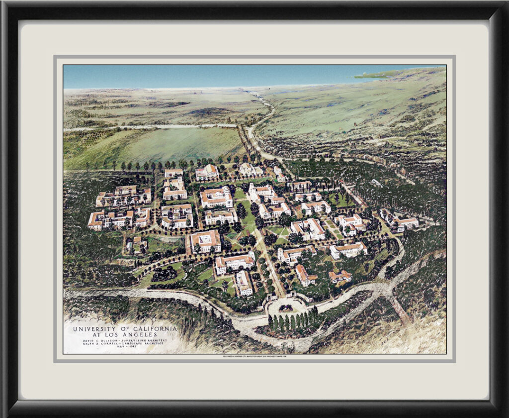 University of California - Los Angeles (UCLA) 1945 Restored View ...
