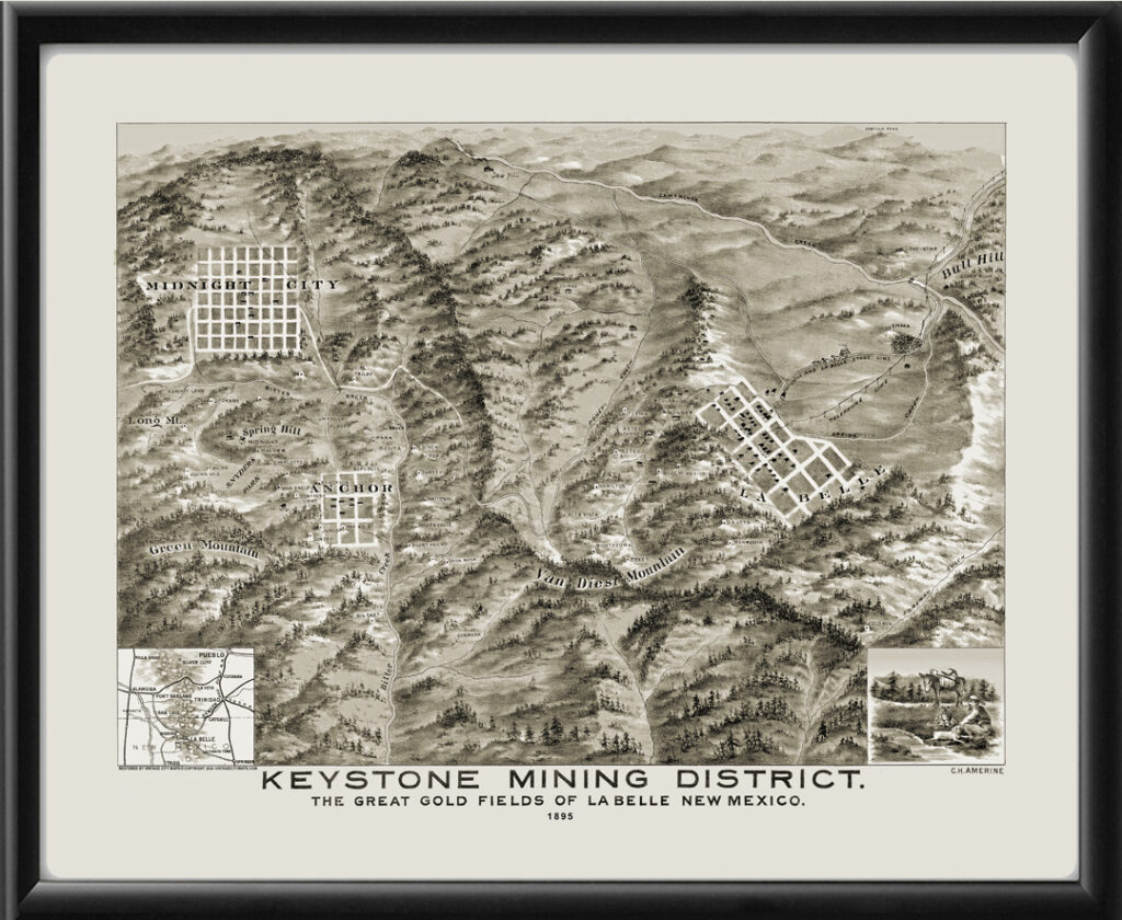 Keystone Mining District - The Great Gold Fields of La Belle, NM 1895